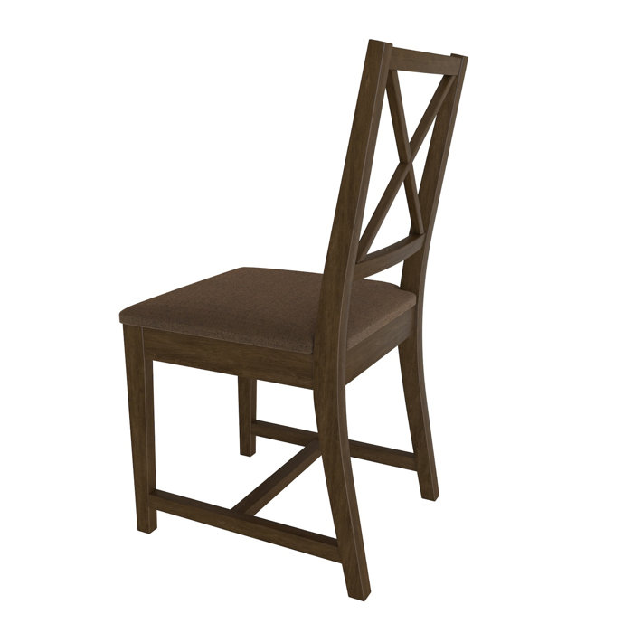 DAIVA casa Fabric Cross Back Side Chair | Wayfair