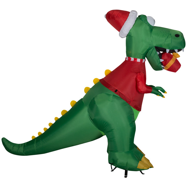 Gemmy Industries Airblown-T-Rex w/Gift-LG | Wayfair