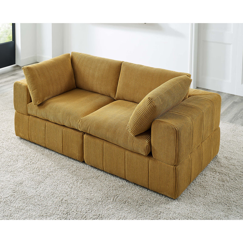 Wade Logan® Aronas 79'' Upholstered Loveseat & Reviews | Wayfair
