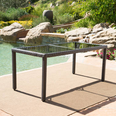 Bay Isle Home Janessa Outdoor Dining Table & Reviews | Wayfair