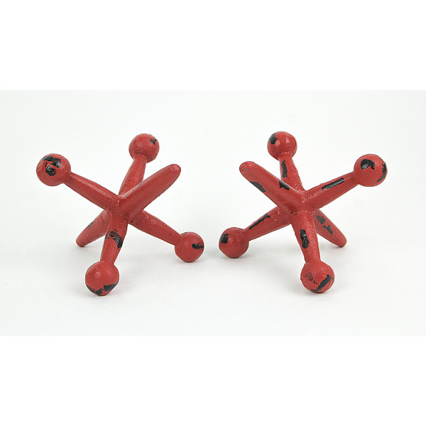 17 Stories Enamel Painted Cast Iron Giant Jack Decorative Metal ...