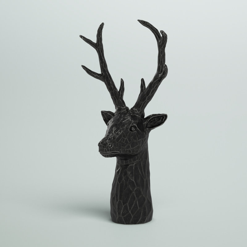 Steelside™ Gerald Handcrafted Deer Head & Reviews | Wayfair