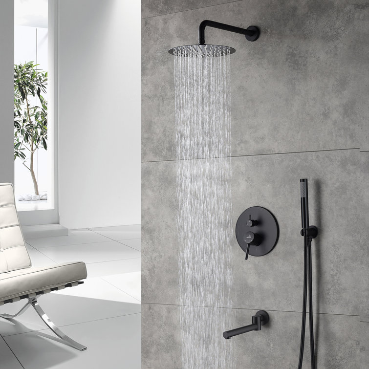CASAINC Pressure-Balanced Shower System with Rough-in Valve | Wayfair