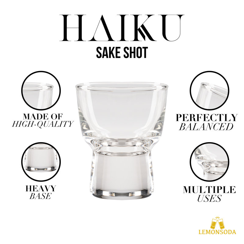 Lemonsoda Haiku Sake Shot Glasses - Set Of 6 (60 Ml / 2 Fl. Oz.) | Wayfair