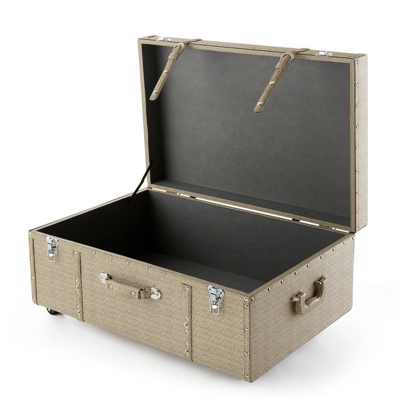 DormCo Texture Brand Trunk - Taupe Weave | Wayfair