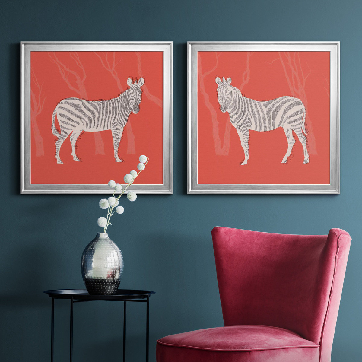 Dakota Fields Plains Zebra I - 2 Piece Picture Frame Painting on Canvas ...