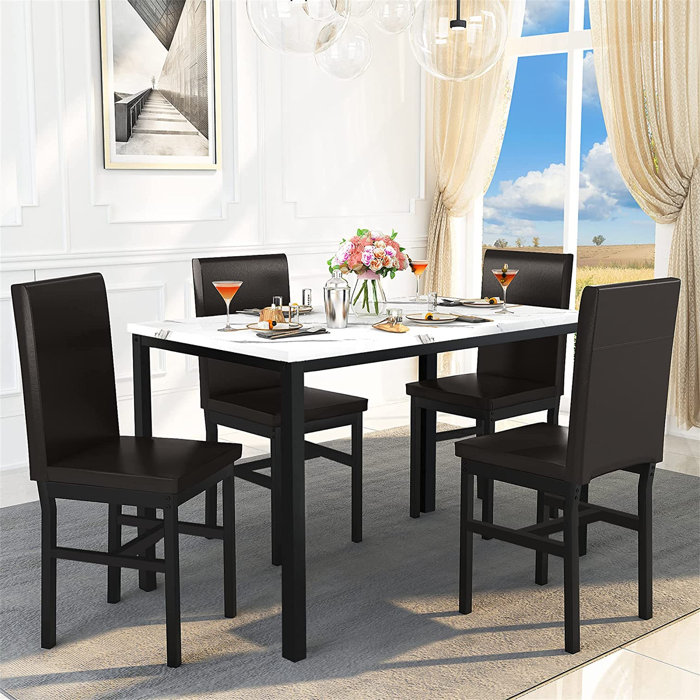 Zipcode Design™ Reuben 5 - Piece Dining Set & Reviews | Wayfair