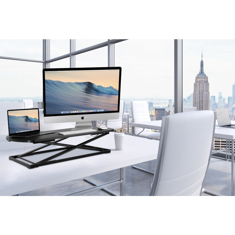 Mount-It! Ergonomic Standing Desk Converter, Preassembled Height ...