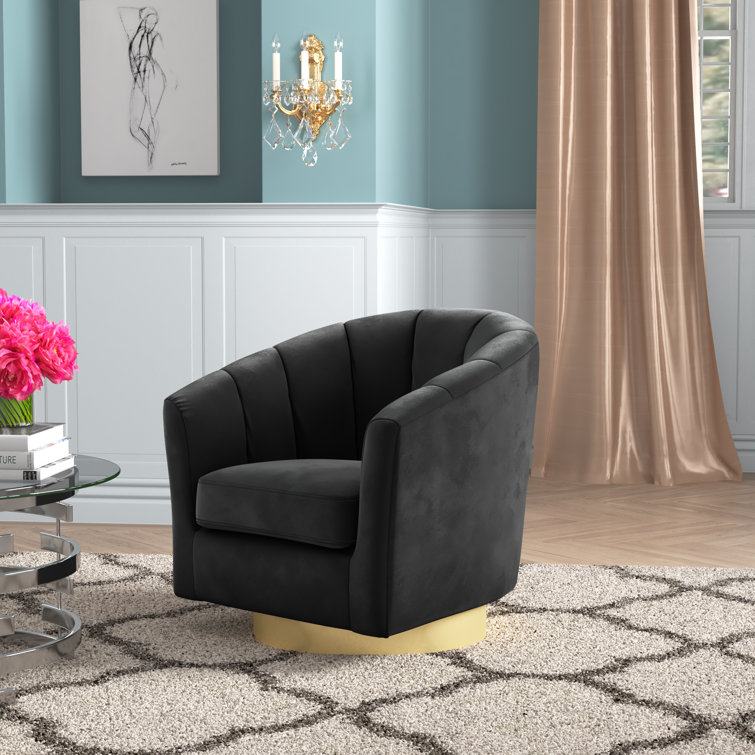 Willa Arlo Interiors Lori Upholstered Swivel Armchair & Reviews | Wayfair