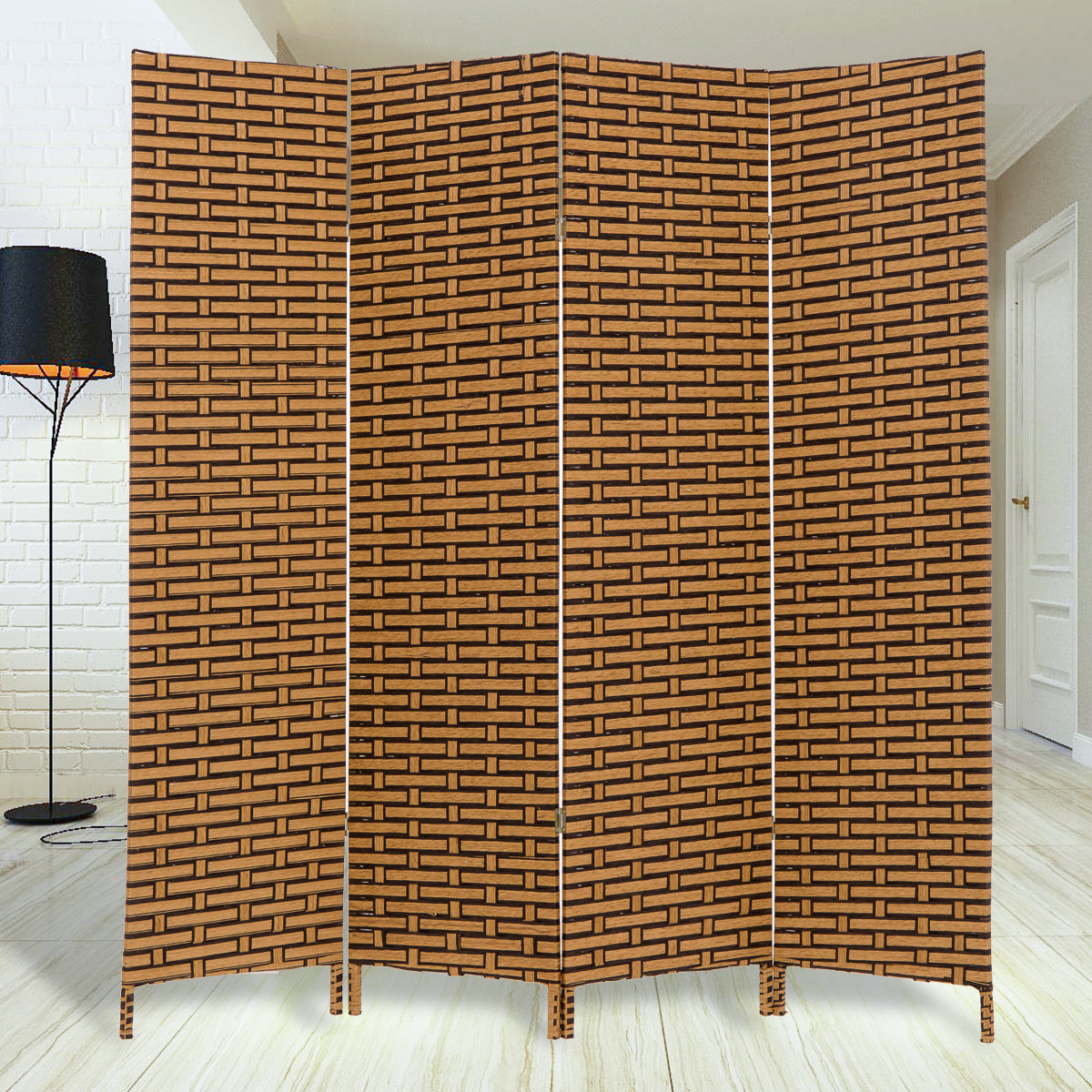 Ebern Designs Temica 70'' W x 70.5'' H 4 - Panel Room Divider | Wayfair