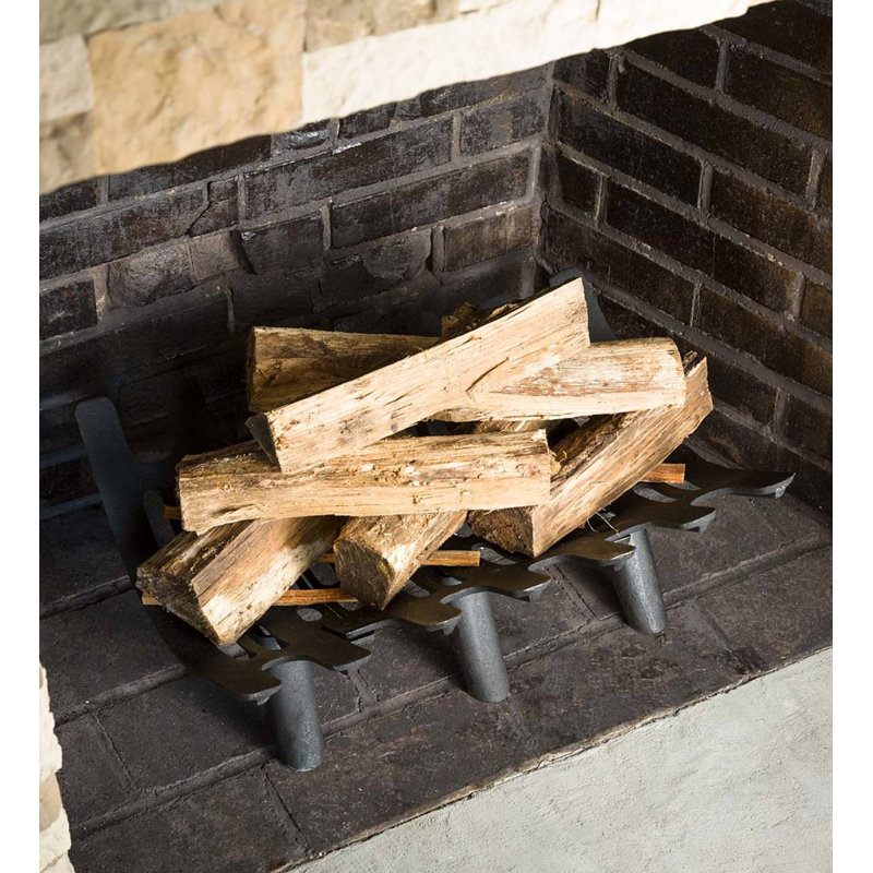 Plow & Hearth Cast Iron Fireplace Grate & Reviews | Wayfair