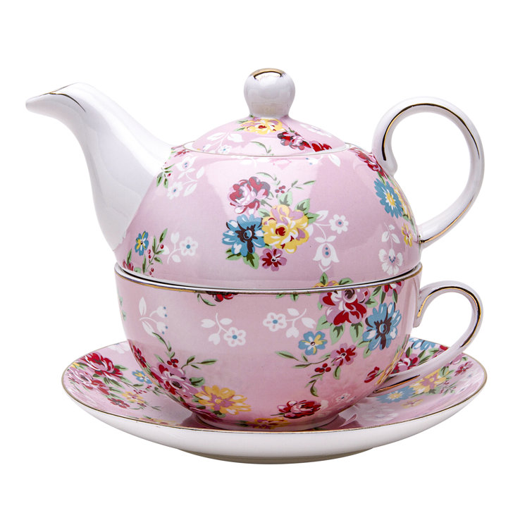 Ophelia & Co. Porcelain Tea For One Set | Wayfair