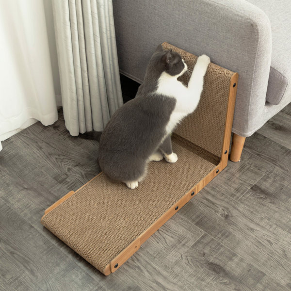 Tucker Murphy Pet™ Chariyah L-shaped Cat Scratching Post with Spring ...