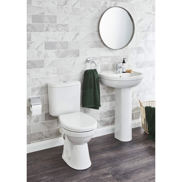 K-Vit MiltonClose Coupled Toilet with Dual Flush and Soft Close Seat ...