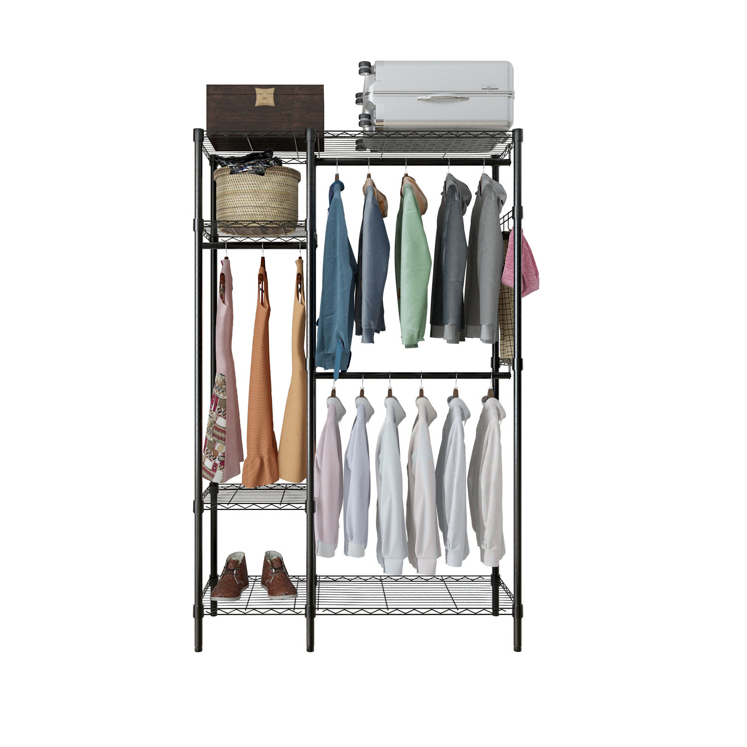 Rebrilliant Lybah 44.8819'' Clothes Rack | Wayfair