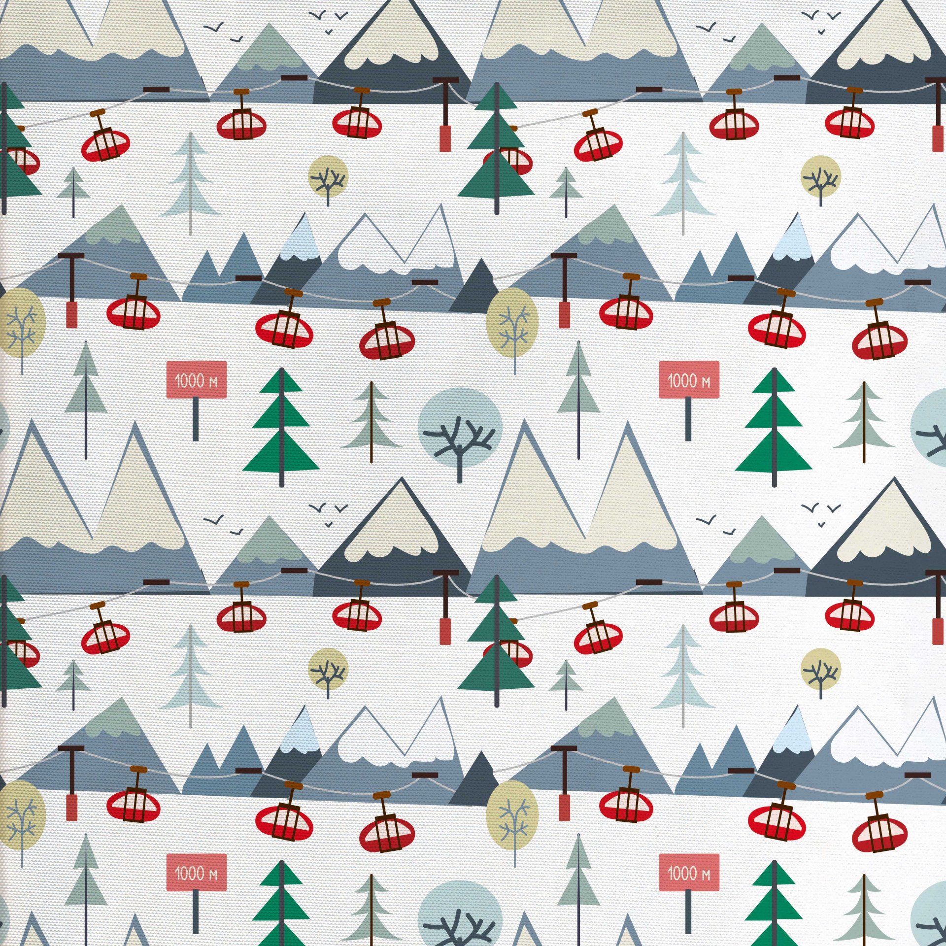 East Urban Home Winter Fabric | Wayfair