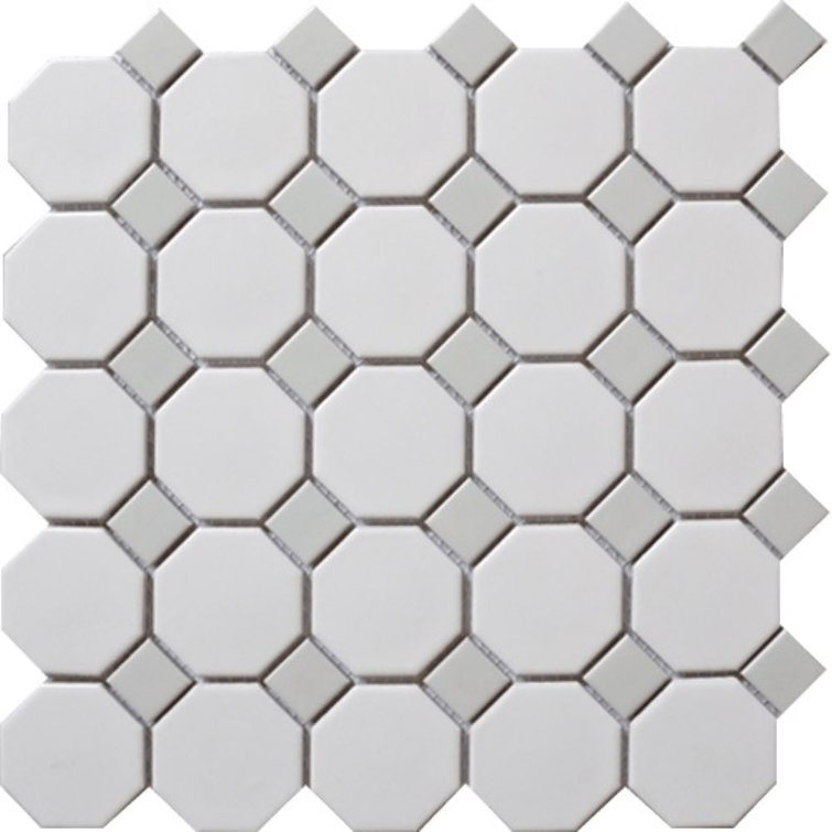 Splash Tile Cascade Octagon Porcelain Mosaic Tile & Reviews | Wayfair