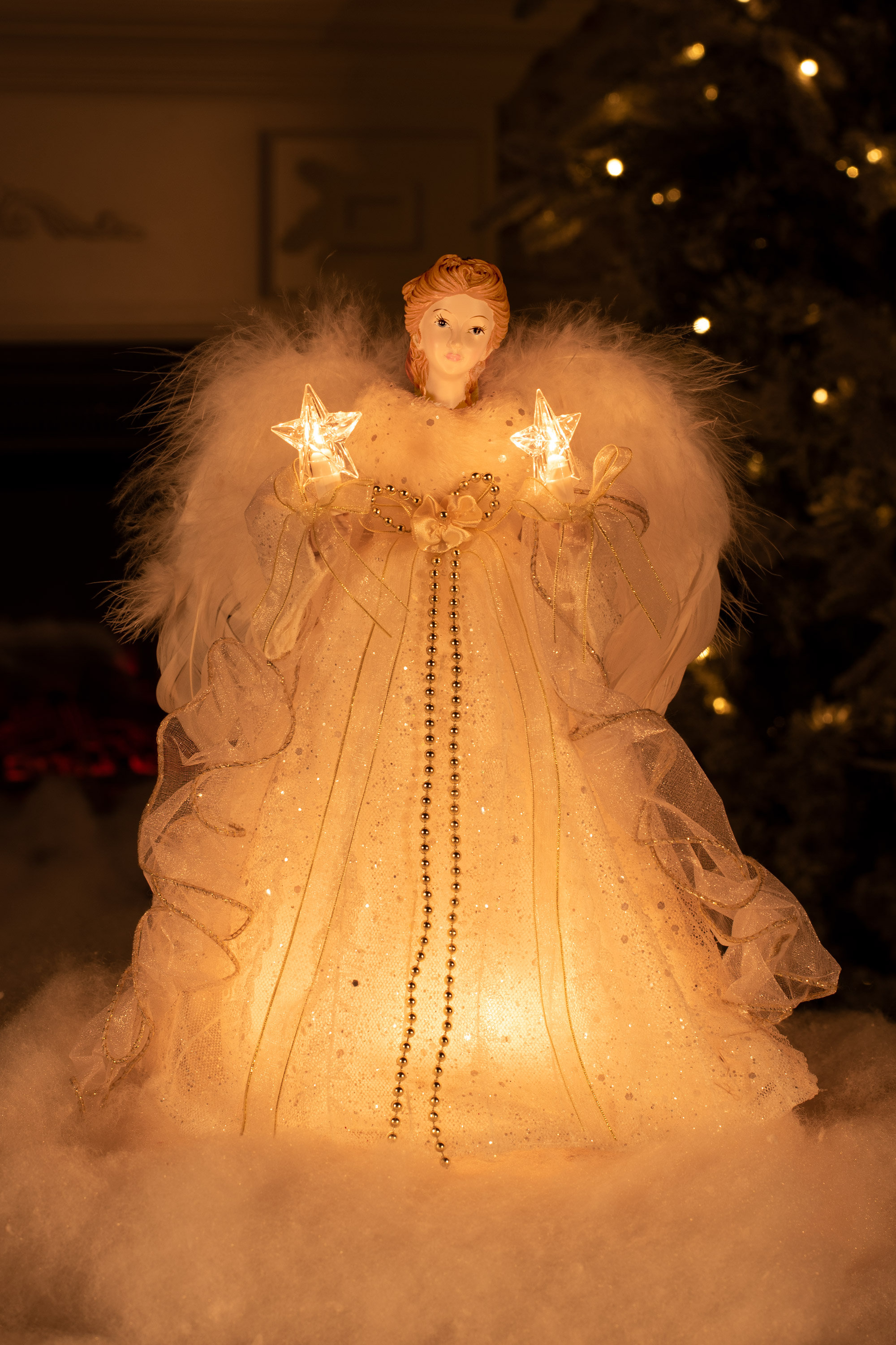 JJ's Holiday Gifts Ltd. 10 - Light Angels Tree Topper & Reviews | Wayfair