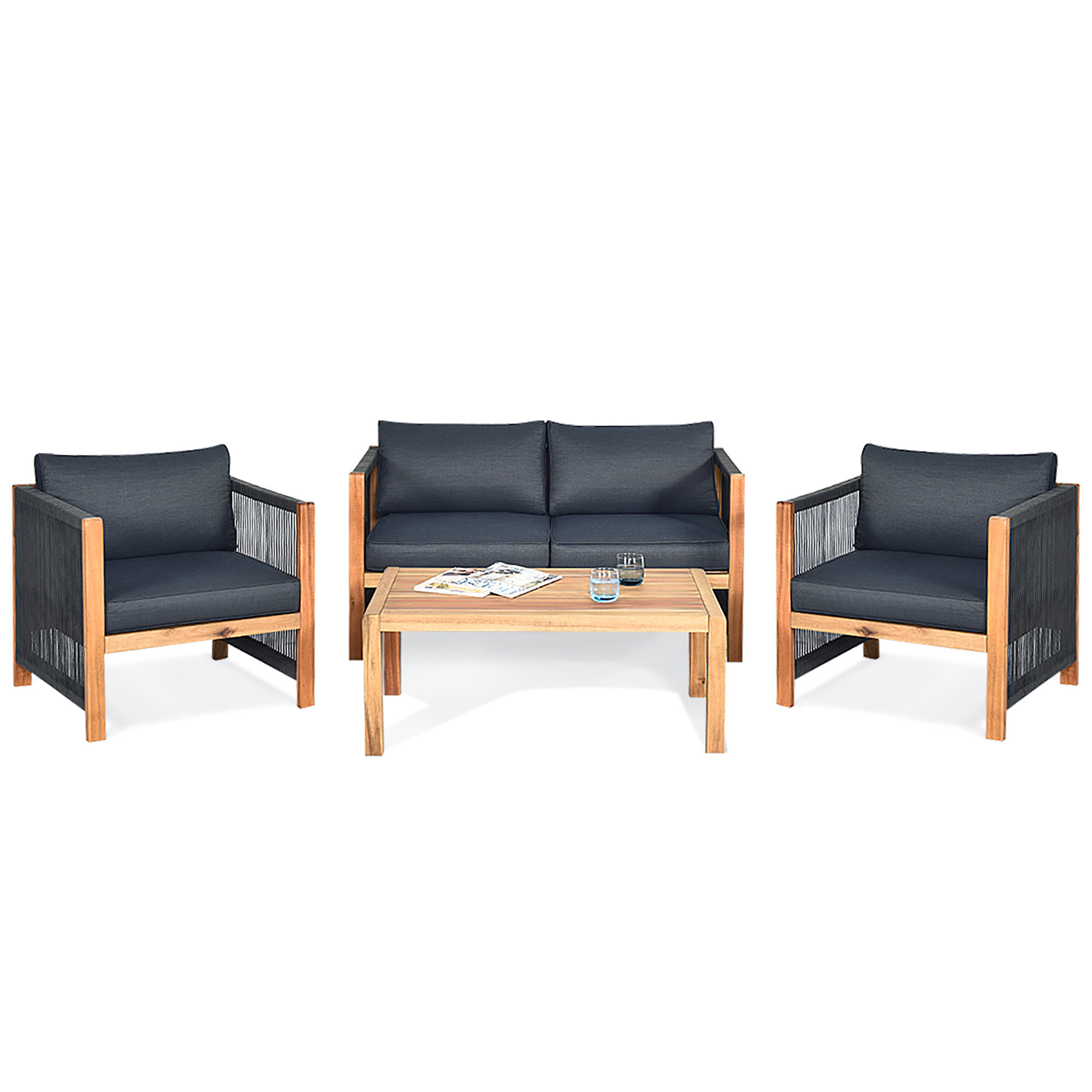 Latitude Run® 4 - Person Seating Group with Cushions | Wayfair