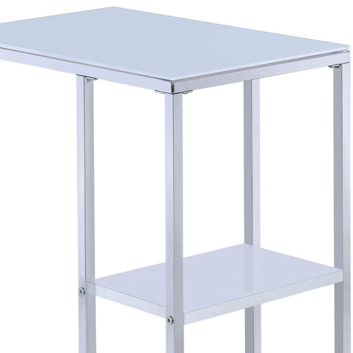 Orren Ellis Aderes 24'' Tall Glass C Table End Table & Reviews | Wayfair