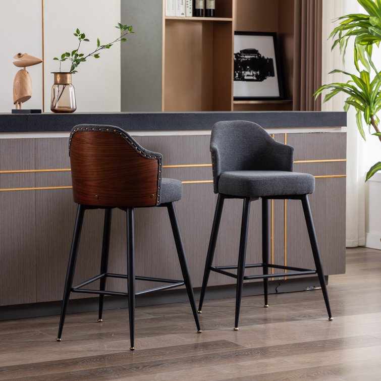 Hokku Designs Adjustable Height Bar Stool | Wayfair