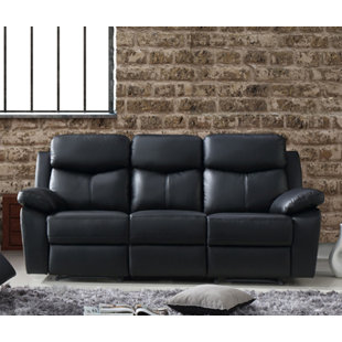 Wayfair | Black Leather Sofas You'll Love in 2022