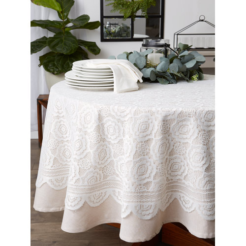 Ophelia & Co. Indiana Round Lace Tablecloth & Reviews | Wayfair