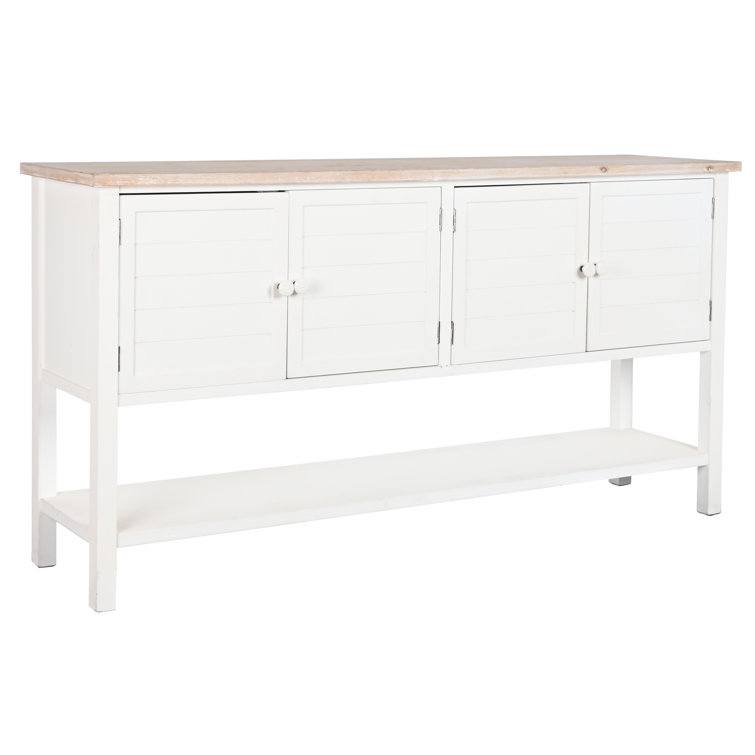 August Grove Rives 160Cm Wide Spruce Solid Wood Sideboard | Wayfair.co.uk