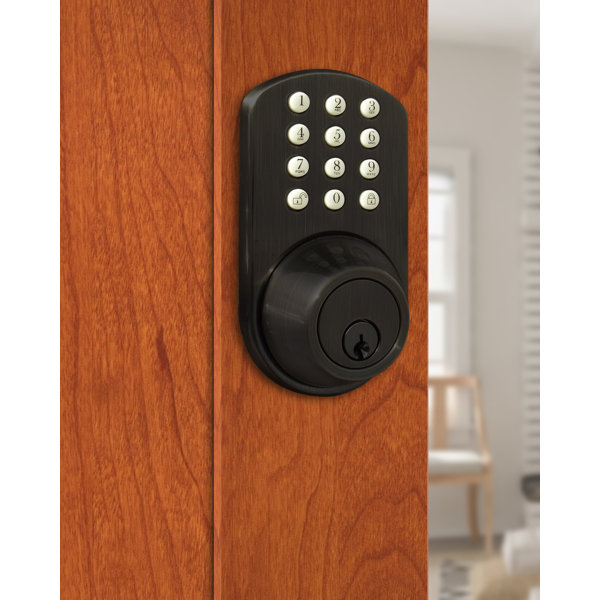 Milocks Keyless Entry Electronic Deadbolt & Reviews | Wayfair