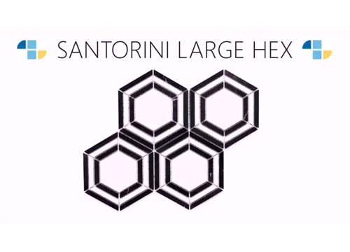 Long Island Mosaics & Tile Santorini 4"x4" Natural Stone Mosaic Wall ...