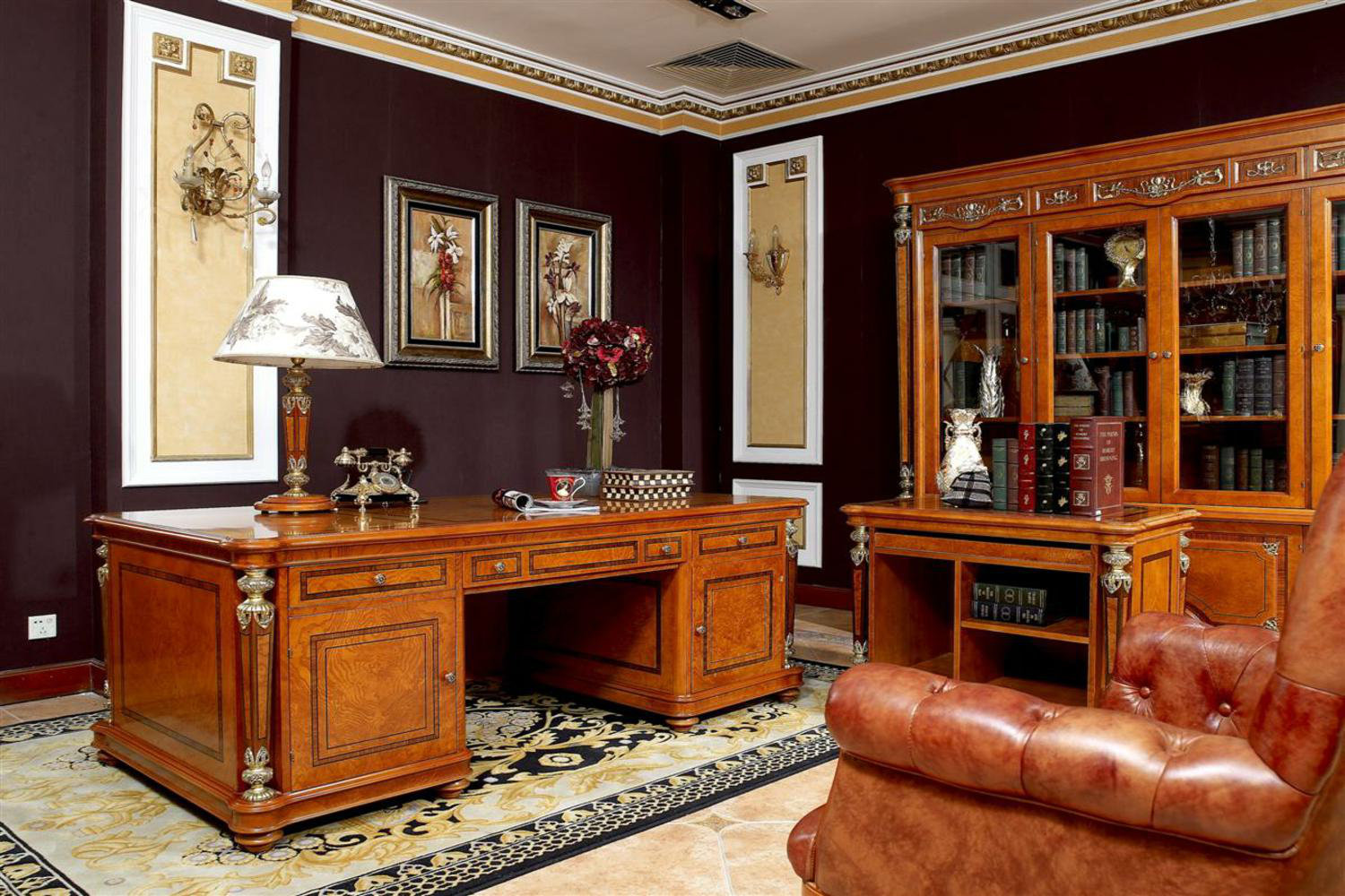 Astoria Grand Leonor Executive Desk | Wayfair