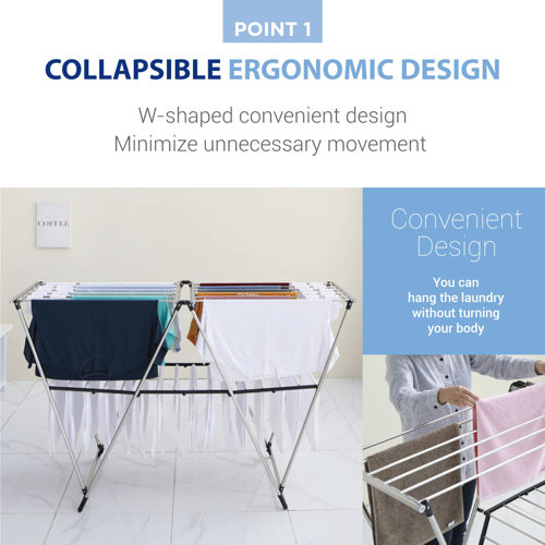 Rebrilliant Free-Standing Drying Rack | Wayfair