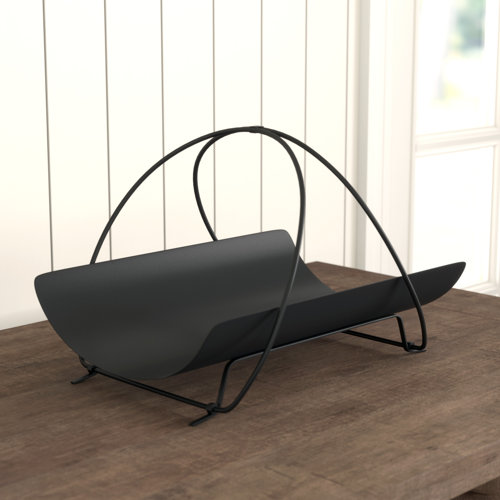 Charlton Home® Elspeth Wrought Iron Log Carrier & Reviews | Wayfair