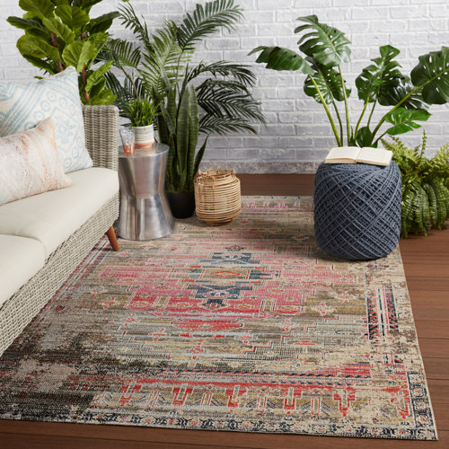Steelside™ Haden Pink Indoor/Outdoor Rug & Reviews | Wayfair