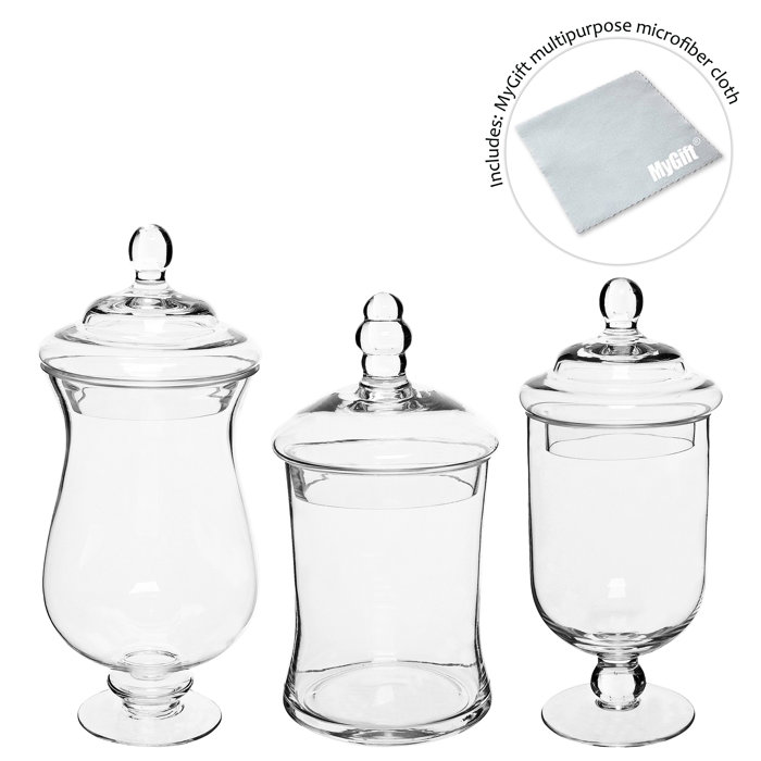 Red Barrel Studio® 3 Piece Apothecary Jar Set & Reviews | Wayfair