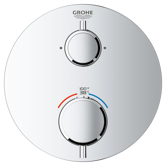 GROHE Grohtherm® Thermostatic Complete Shower System with Rough-in ...