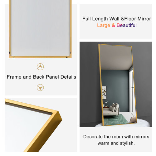 Mercer41 Alejos Rectangle Metal Mirror & Reviews | Wayfair