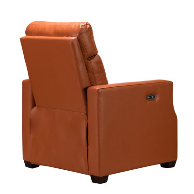 Canora Grey Gumesindo 31.50" Wide Genuine Leather Power Recliner ...