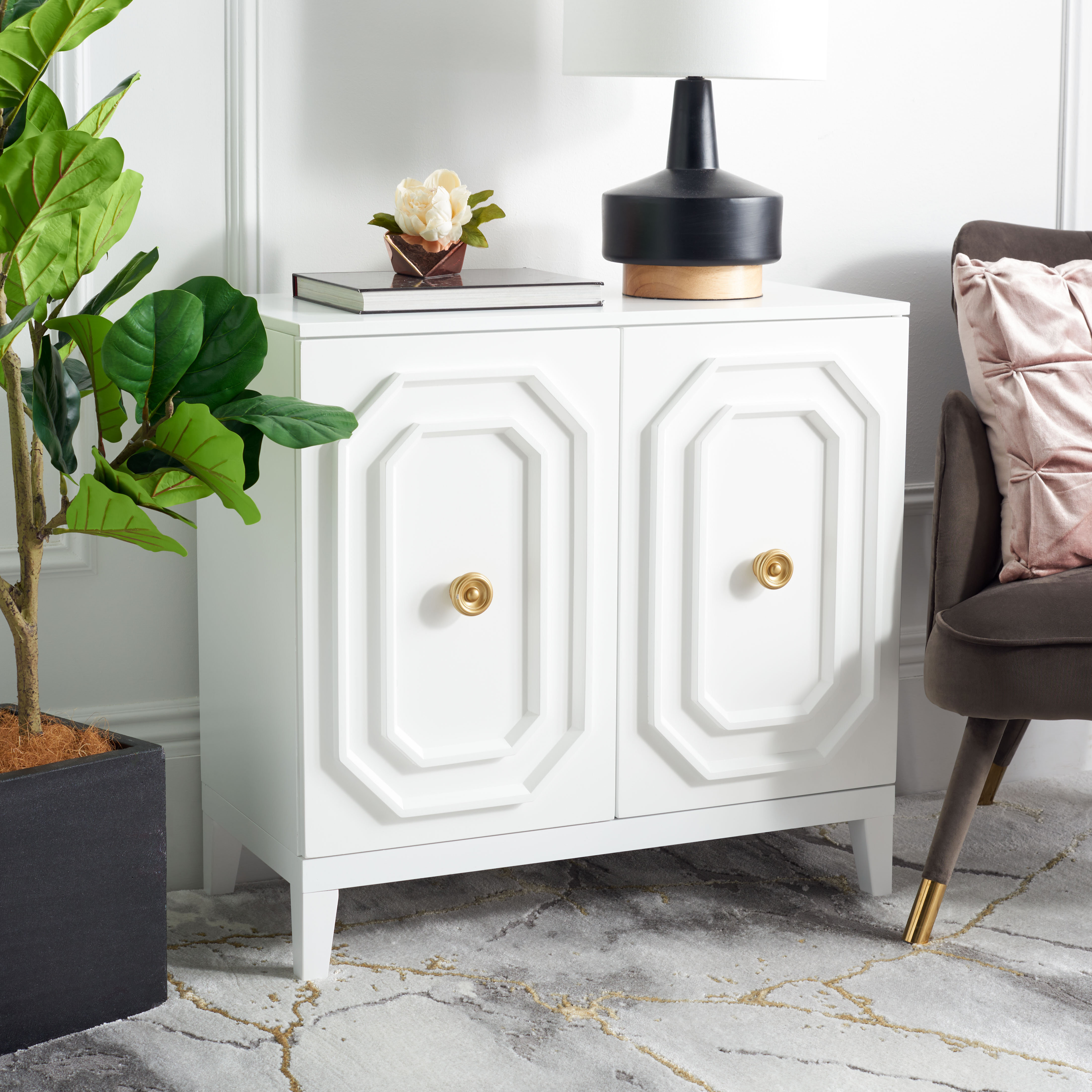 Mercer41 Frere 30'' Tall 2 - Door Accent Cabinet | Wayfair