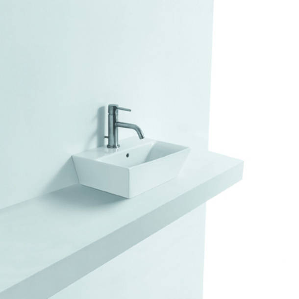 WS Bath Collections Whitestone 11.2'' Glossy White Ceramic Specialty ...