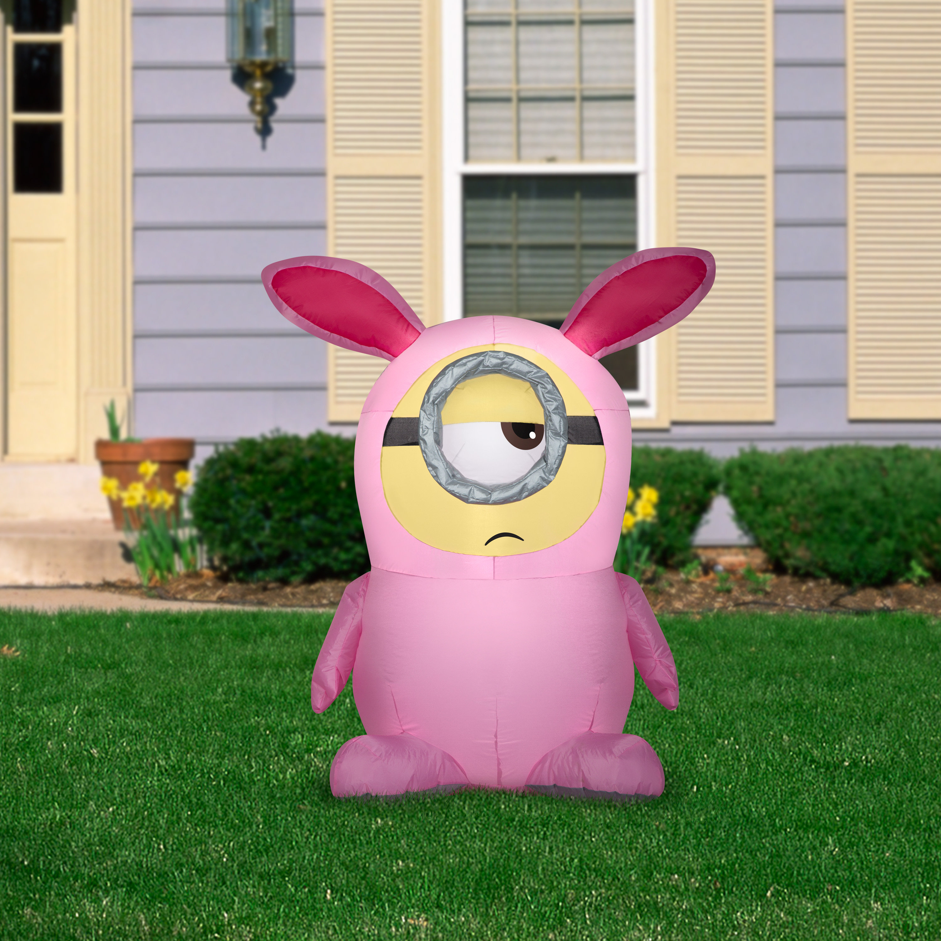 Gemmy Industries Minions Stuart in Pink Bunny Suit Inflatable & Reviews ...