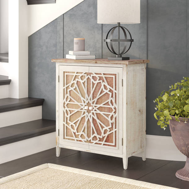 Bungalow Rose Sarmiento Solid Wood Accent Cabinet & Reviews | Wayfair