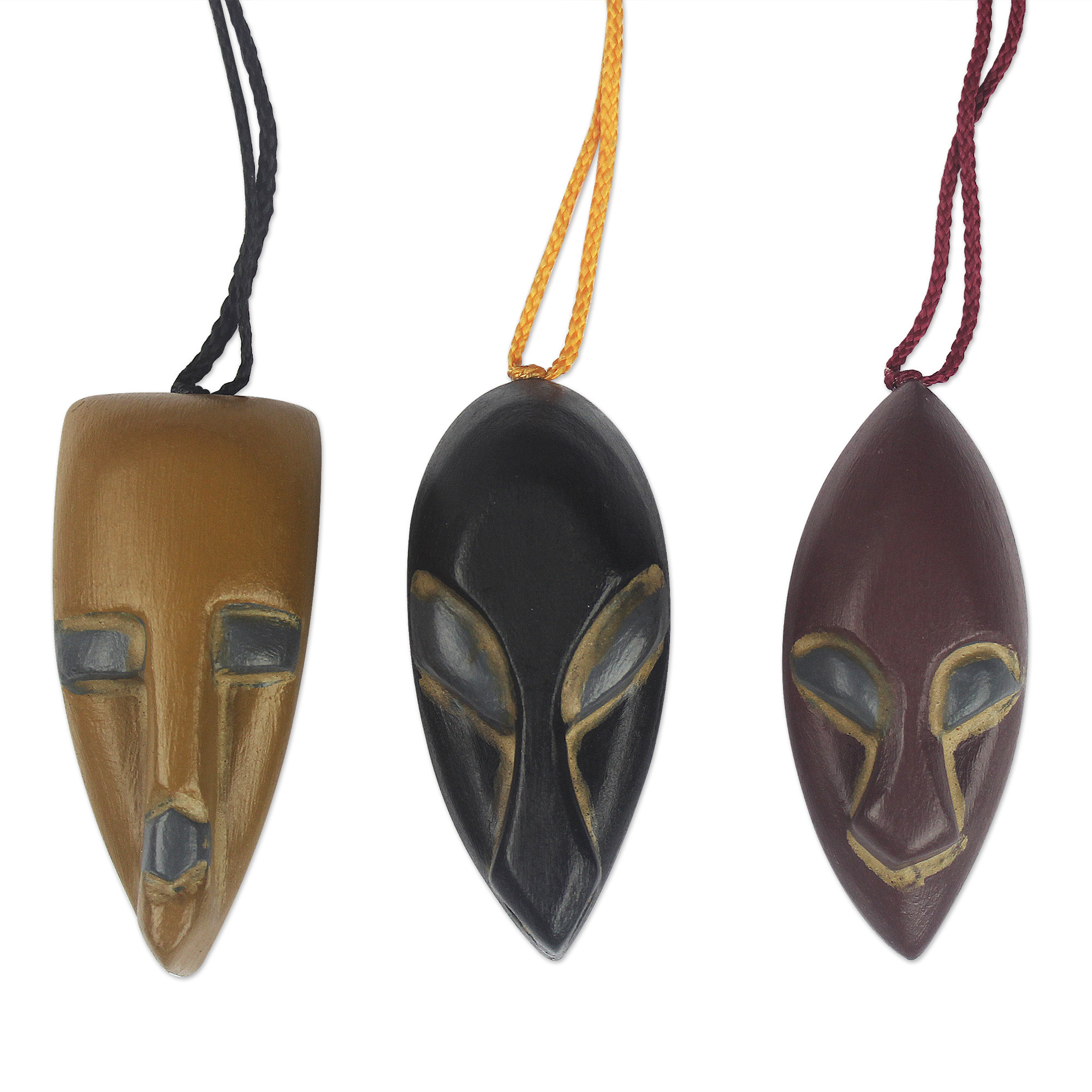 The Holiday Aisle® Ancestral Faces 3 Piece Hanging Figurine Ornament ...