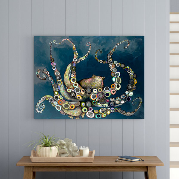 Beachcrest Home Eli Octopus In The Deep Blue Sea by Eli Halpin ...