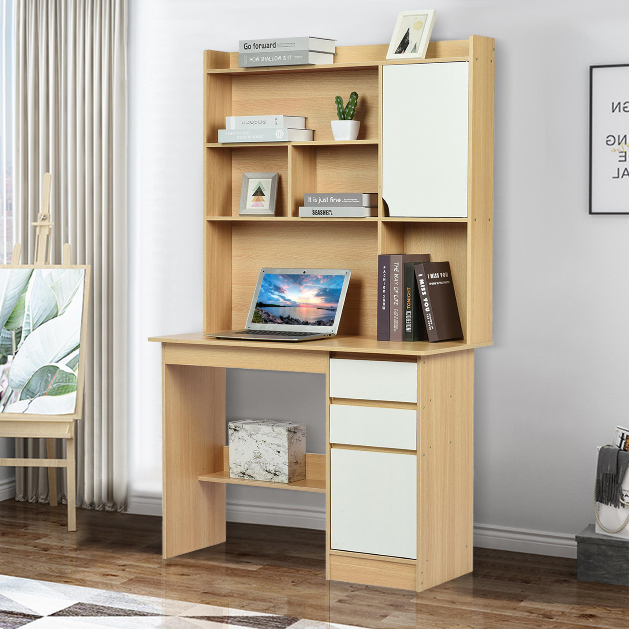 Latitude Run® Desk With Hutch | Wayfair