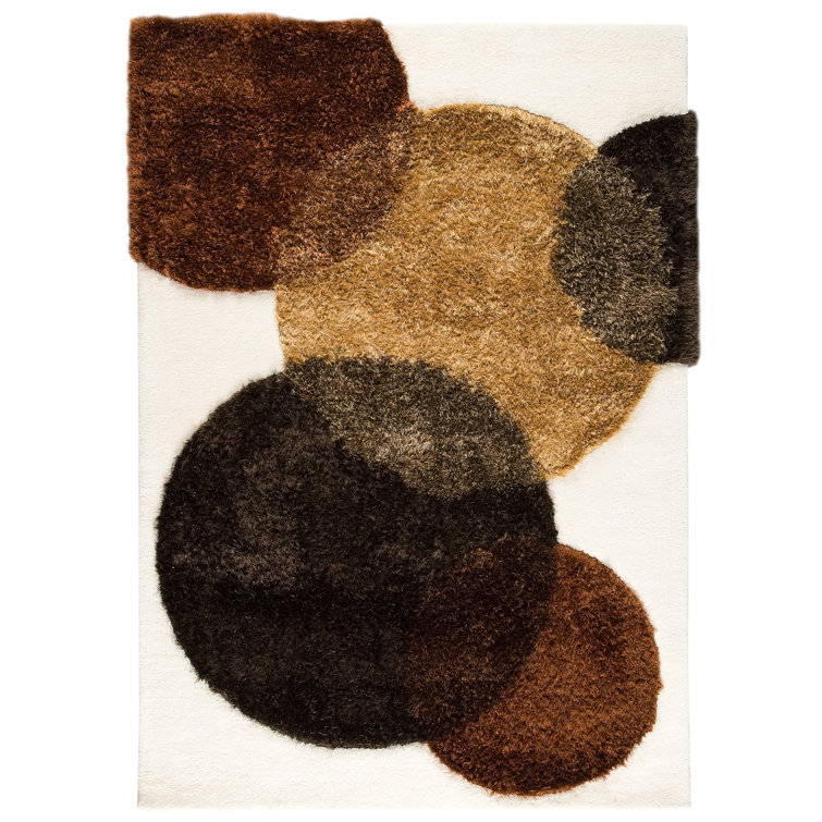 Hokku Designs Rojo Handmade White/Brown Rug | Wayfair