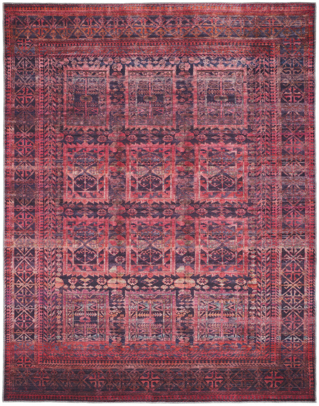 Bungalow Rose Red/Purple Rug | Wayfair