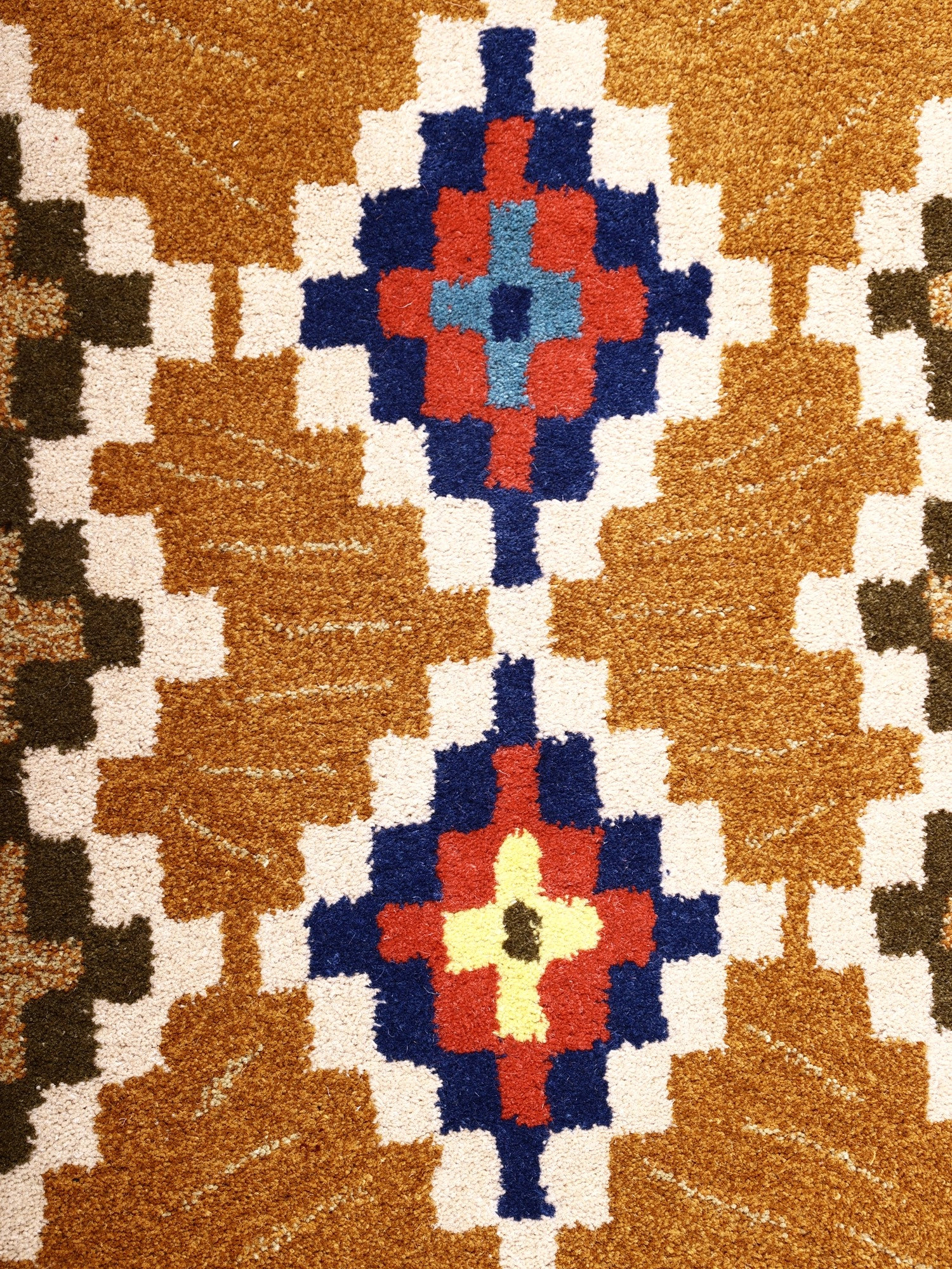 Exotic India Golden-Ochre Polar Bear Yogic Asana Mat | Wayfair