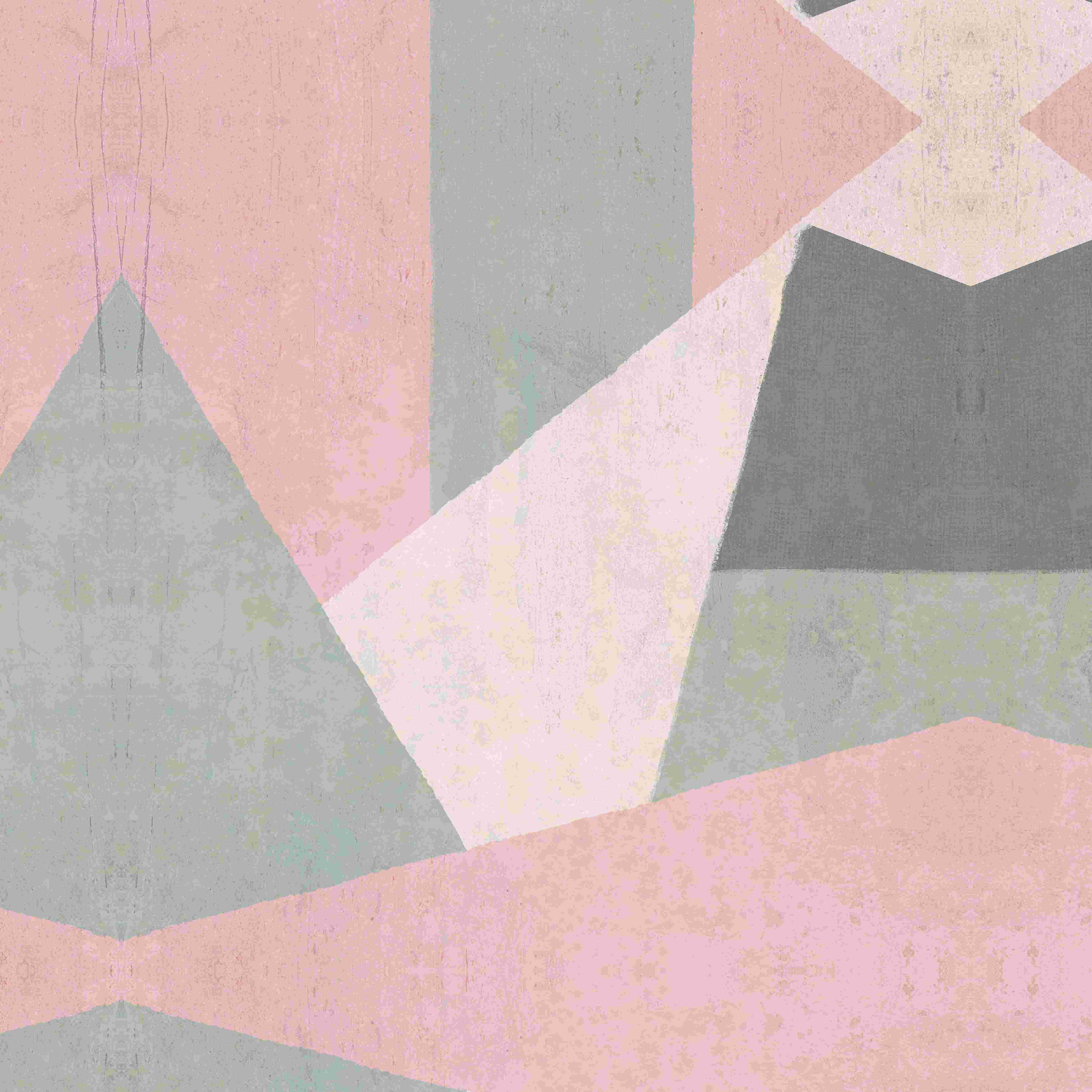 Wrought Studio Geo Shapes Plum - Wrapped Canvas Print | Wayfair