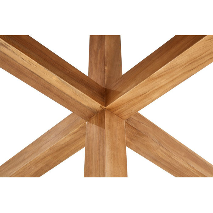 Winston All-Natural Teak Outdoor 60" Round Dining Table | Wayfair